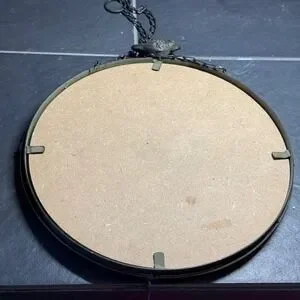 Wall Decor | Vintage Oval Bird Wall Mirror Antique Bronze Metal Frame ...
